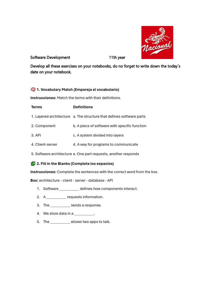 Software Development Coding Terms 11th Year | PDF