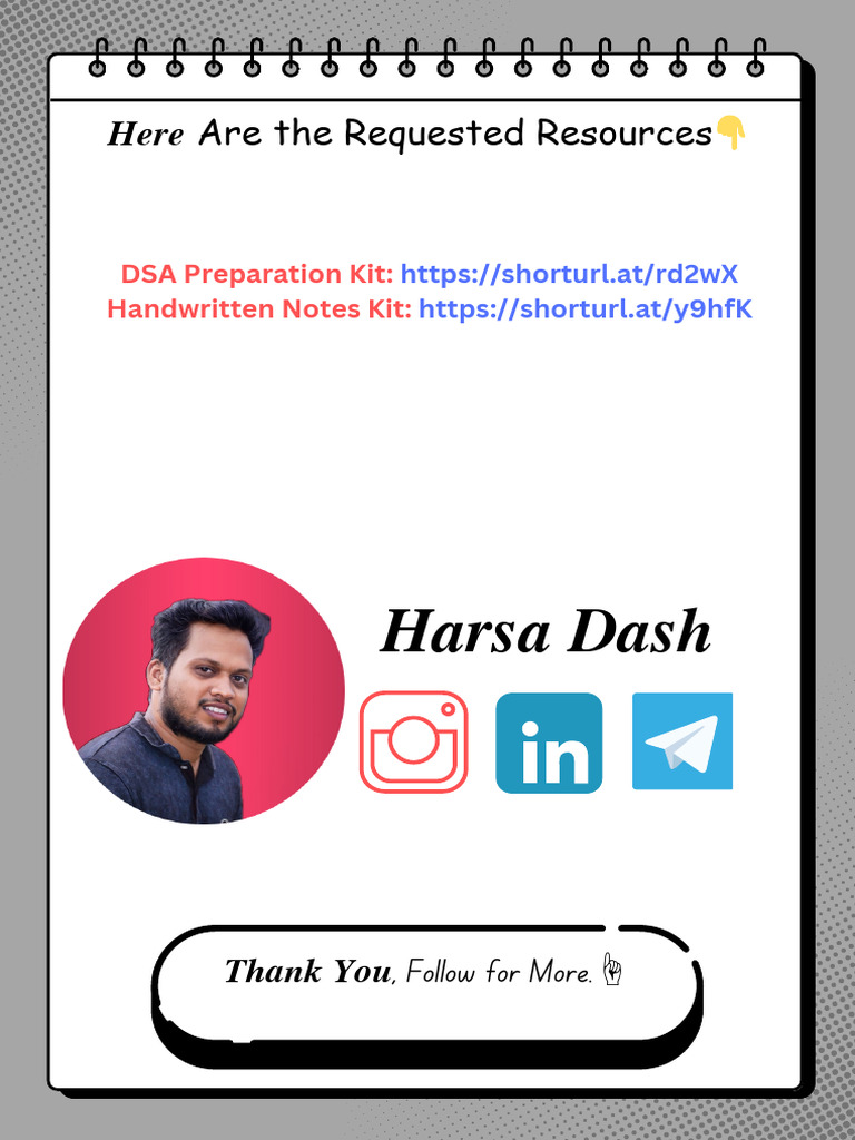 Company Wise DSA - Notes | PDF