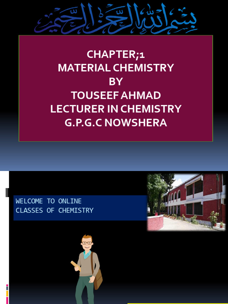 Material Chemistry, Chapter 1 | PDF