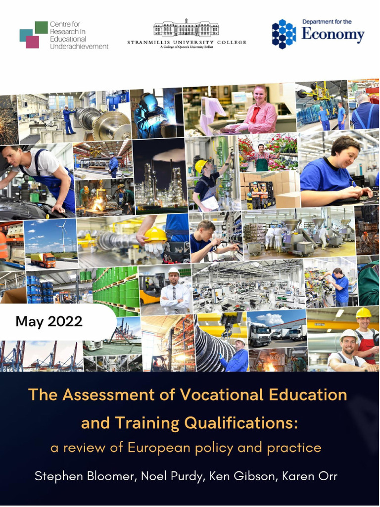 Bloomer Et Al 2022 The Assessment of Vocational Education and Training Qualifications FINAL ...