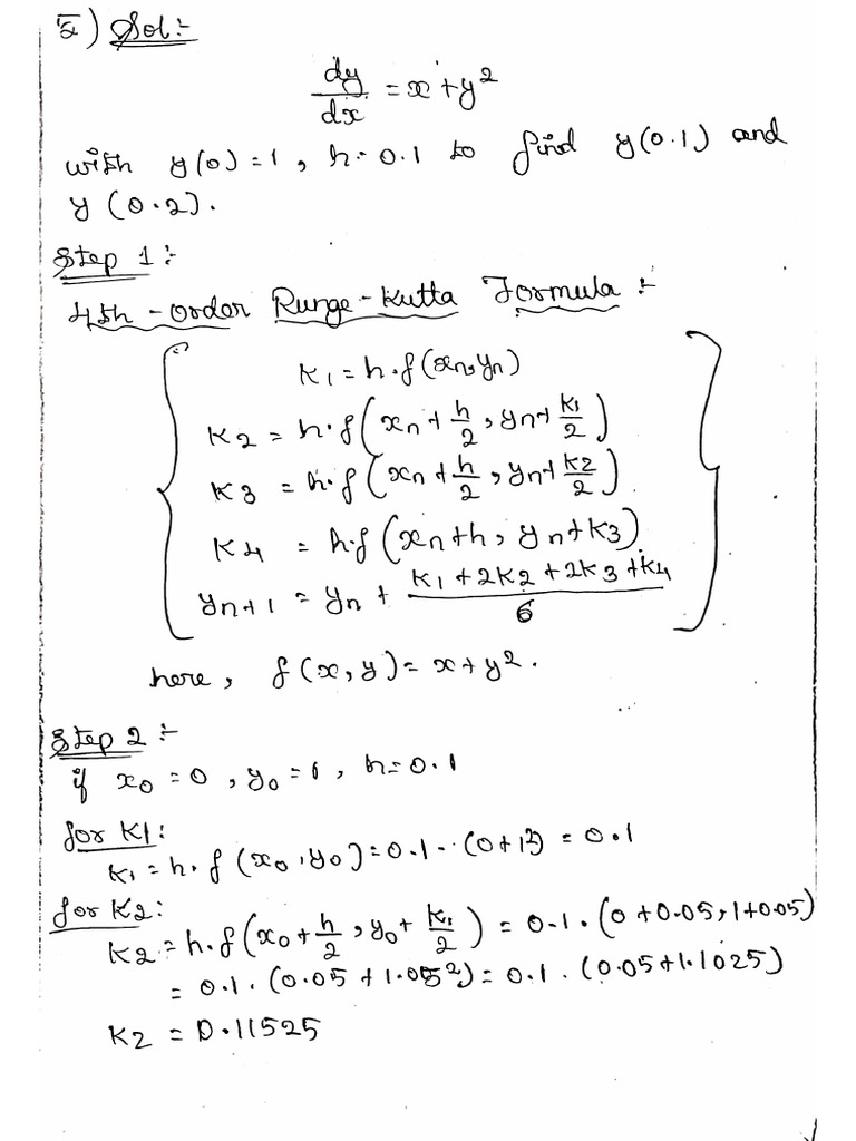 5th Unit RK Method | PDF