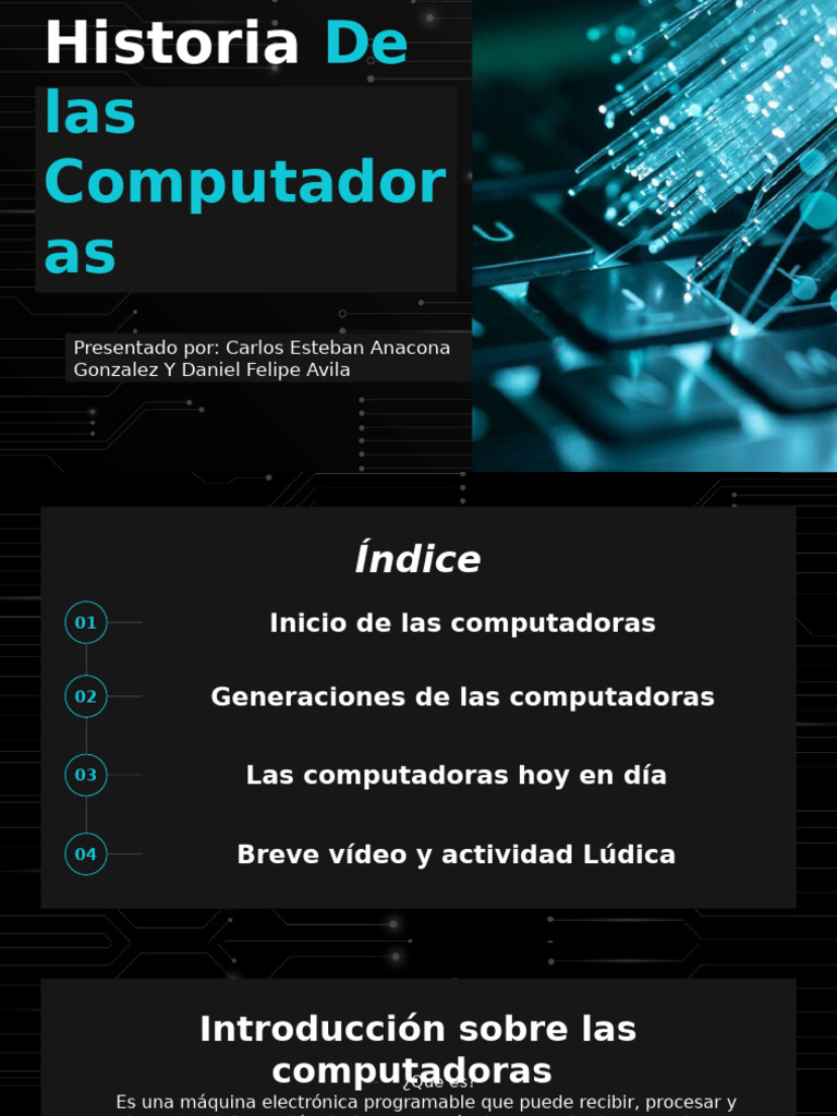 Evolución de las Computadoras: Historia y Generaciones | PDF ...