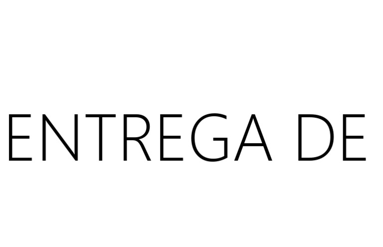 Entrega de | PDF