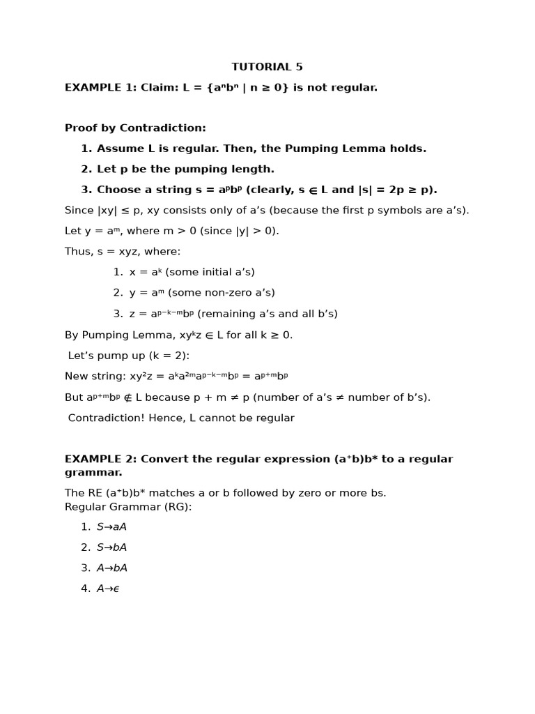 TUTORIAL 5 Solved | PDF