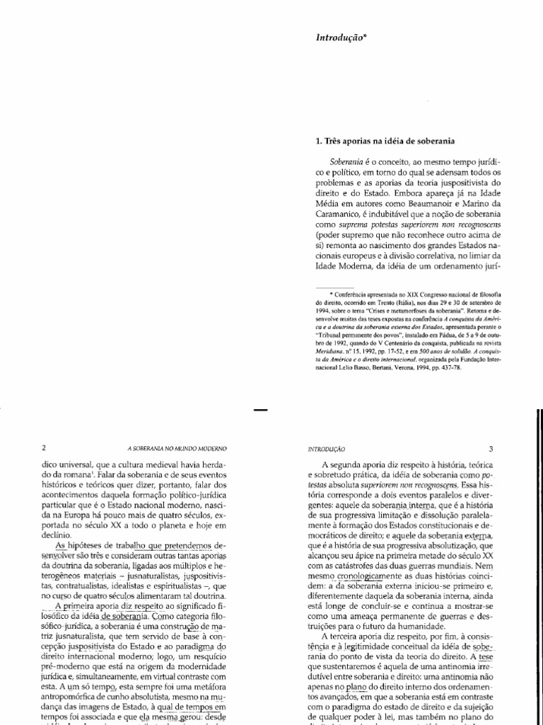 FERRAJOLI. A Soberania No Mundo Moderno | PDF