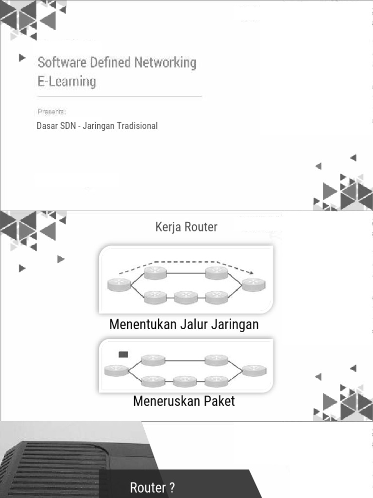 Evolusi dan Arsitektur Software Defined Network | PDF