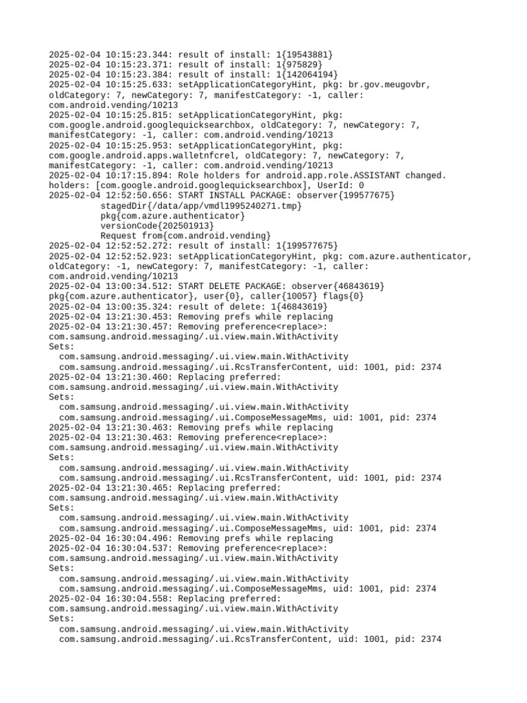 PM Debug Info | PDF | Android (Operating System) | Mobile App