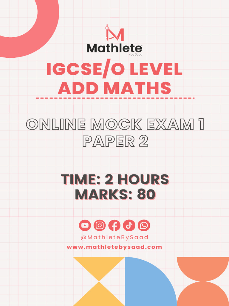 IGCSE Add Maths Formula Sheet | PDF | Sphere | Area