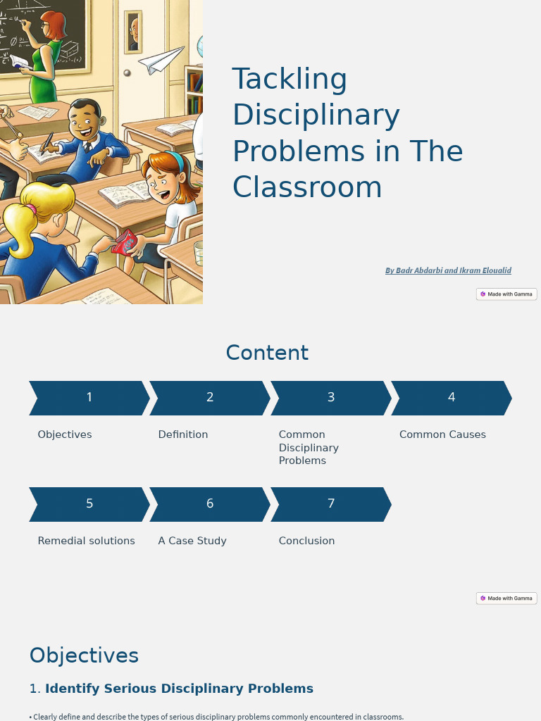 Classroom Disciplinary Solutions Guide | PDF | Teachers | Educational ...
