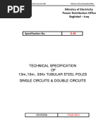 Technical Specs for Tubular Steel Poles | PDF | Pipe (Fluid Conveyance ...
