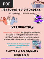 Personality Disorders Presentation | PDF