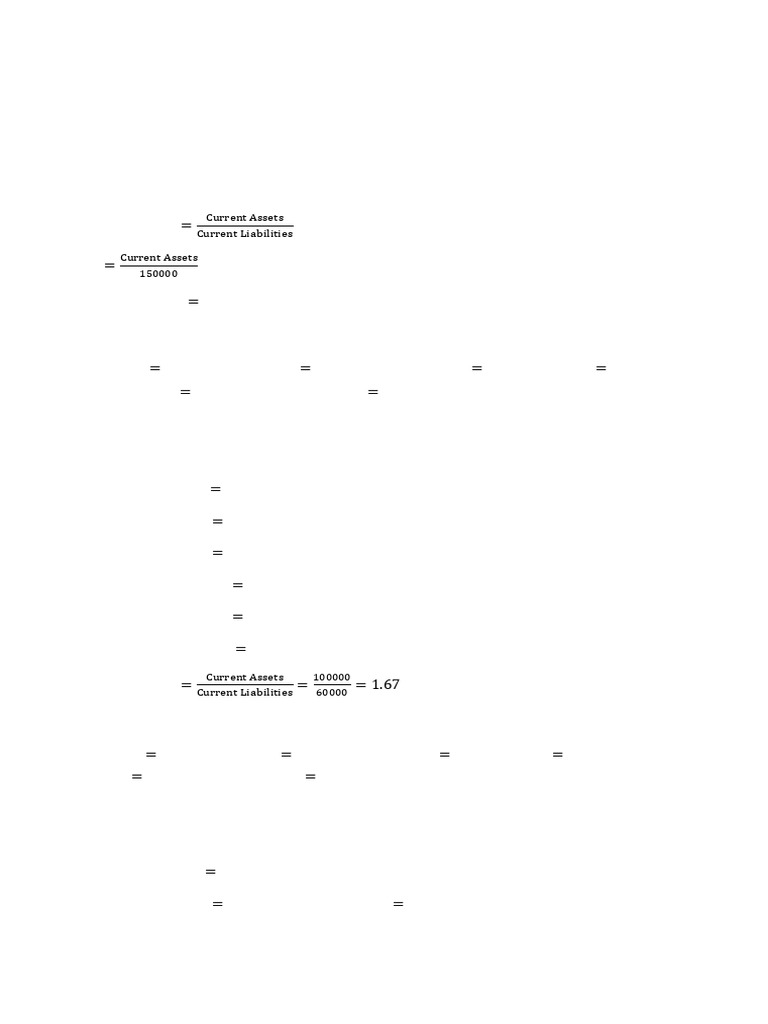 Ratio Analysis Problems and Solutions | PDF | Revenue | Equity (Finance)