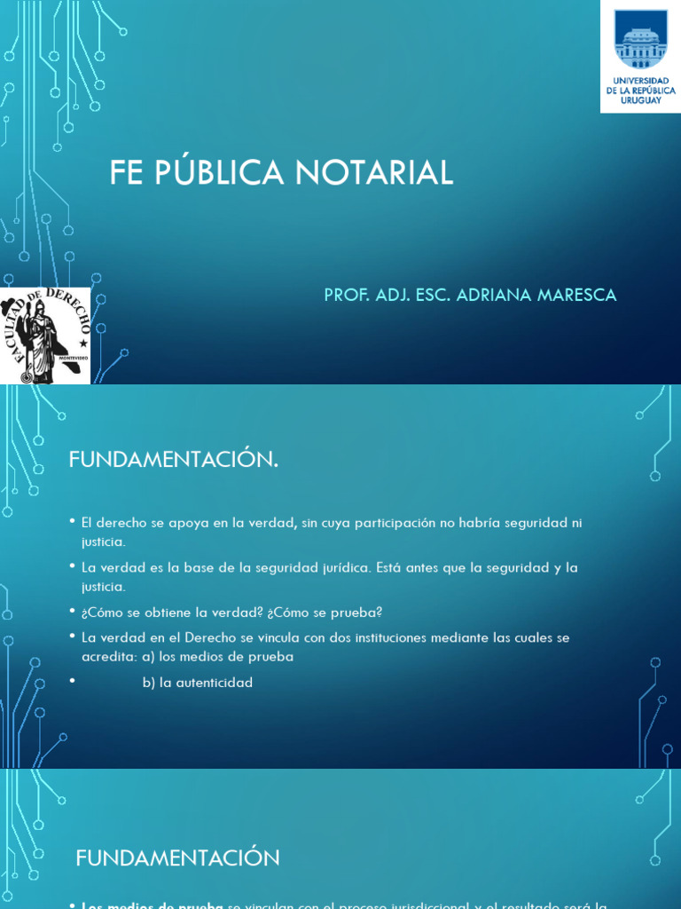 Fe Pública Notarial | PDF | Verdad | Justicia