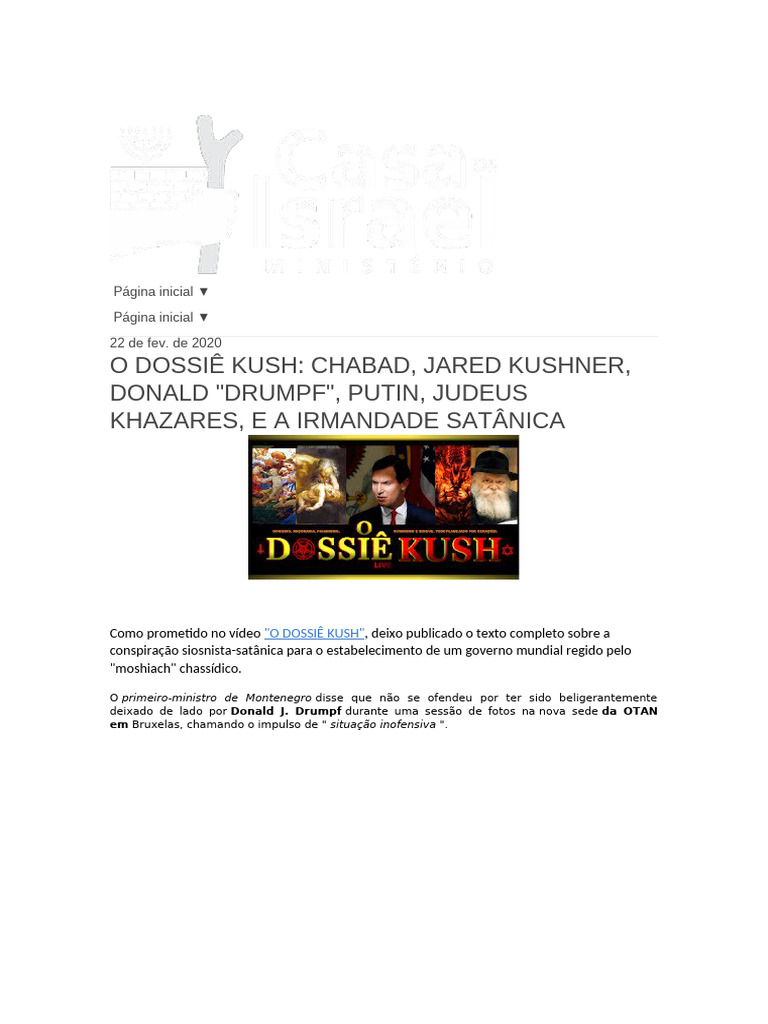 Dossiê Kush | PDF | Zohar | Cabala