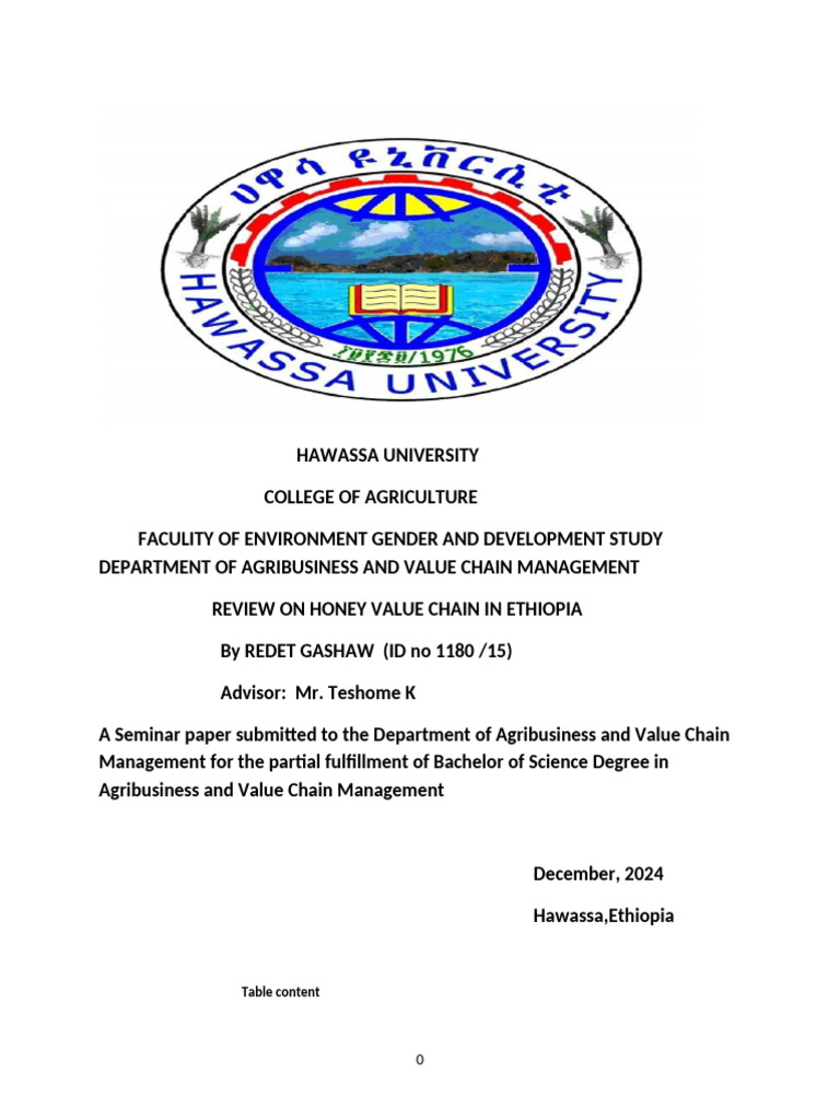 Honey Value Chain Seminar | PDF | Beekeeping | Beehive