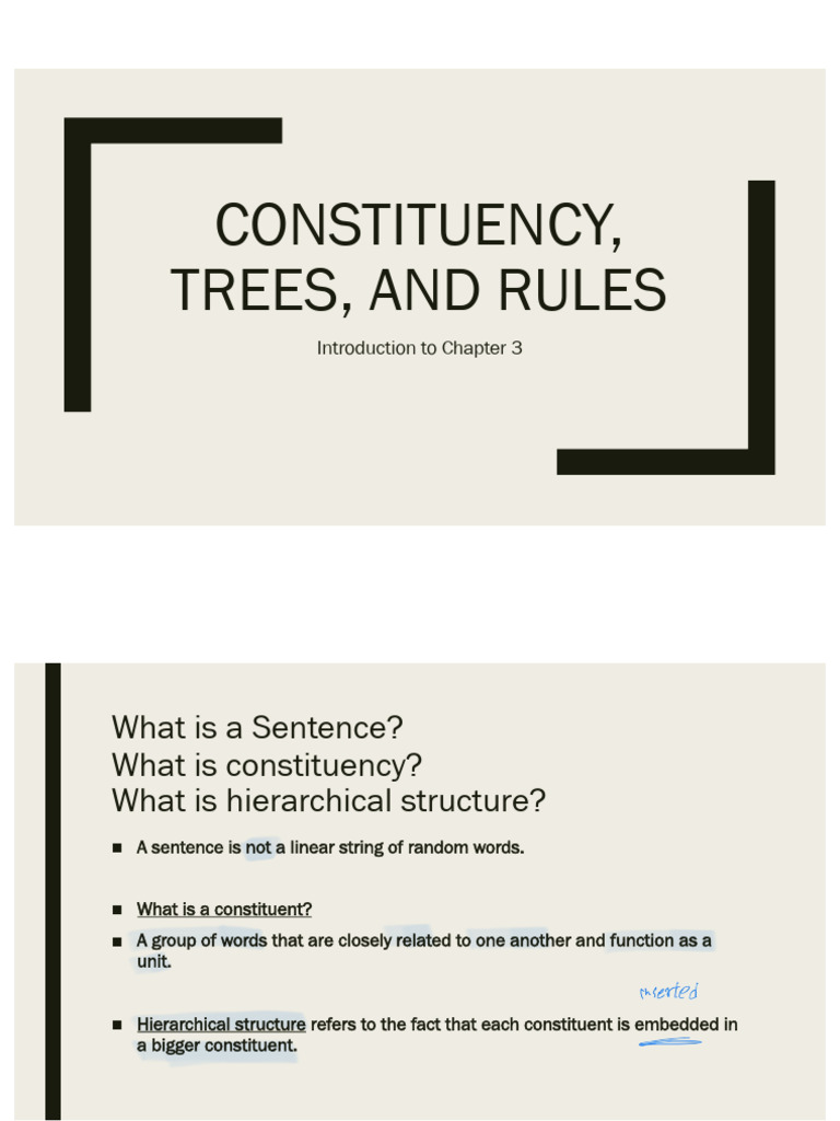 Chapter Three Part 1 PDF | PDF | Phrase | Syntax