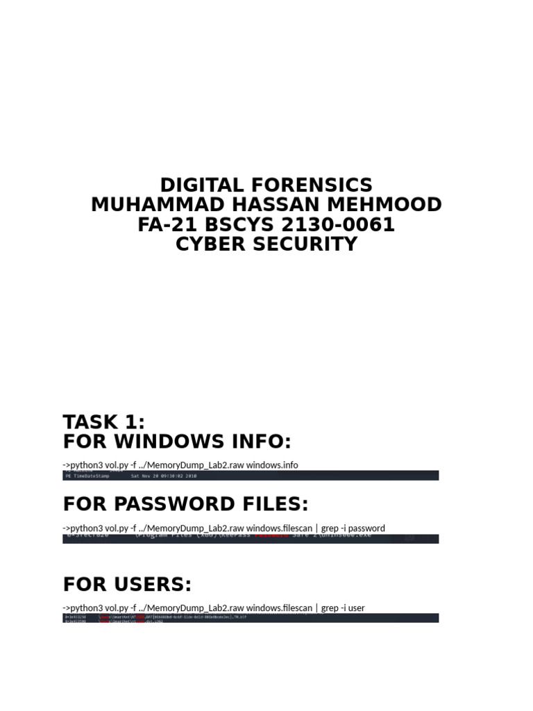 Lab Final DF Fa-21 Bscys (2130-0061) | PDF