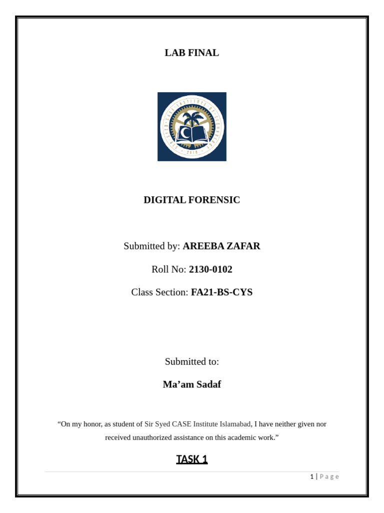 Areeba Zafar (2130-0102) | PDF | Windows Registry | Computing Platforms