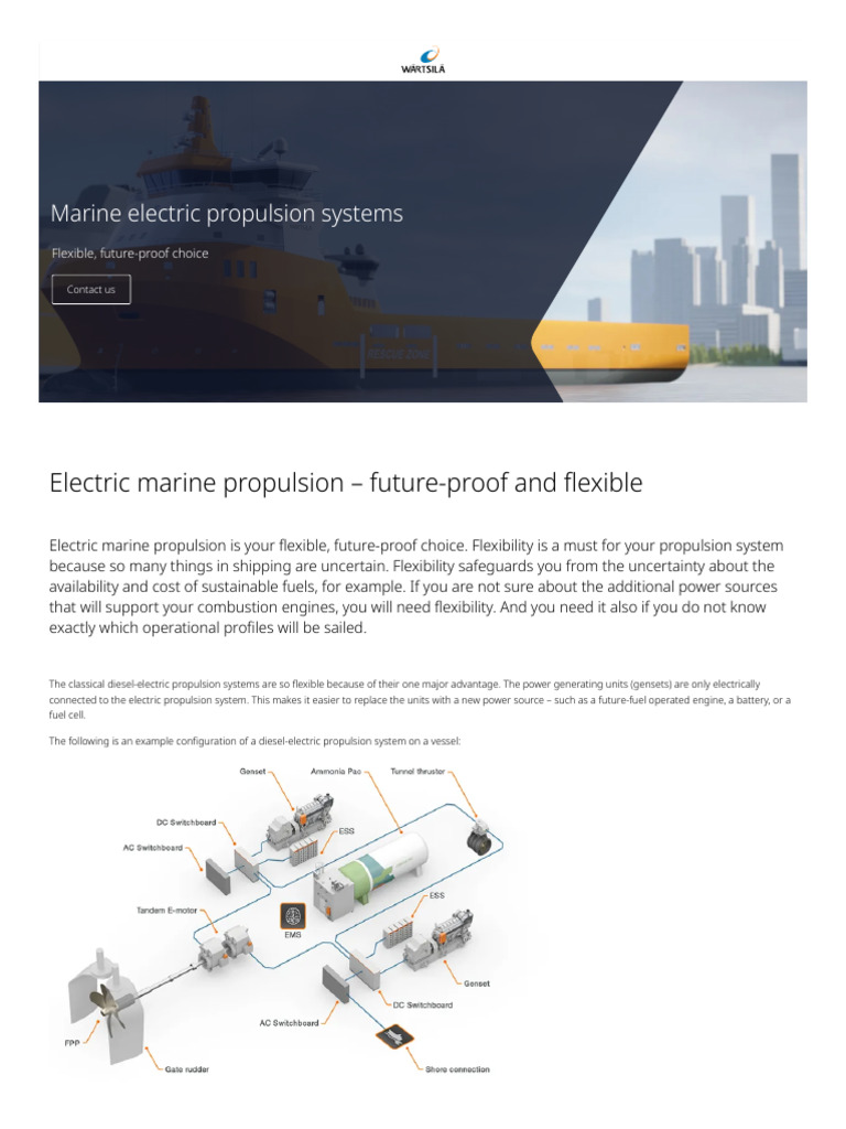 Full electric, battery powered ships – Wärtsilä | PDF | Marine ...