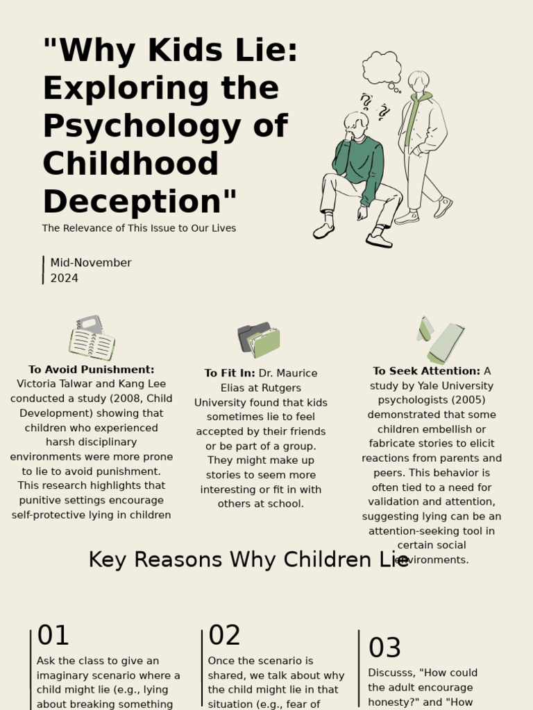 Beige Green and Orange Illustration Two Truths and A Lie Ice Breaker ...