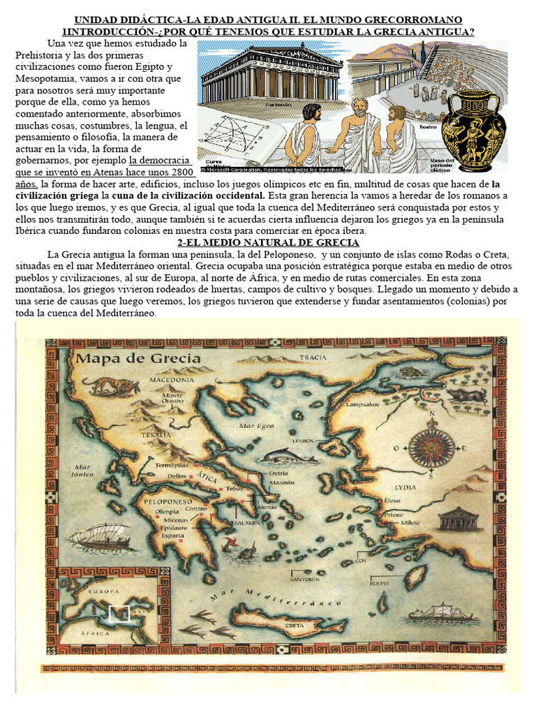 La Civilización Griega Antigua: Historia y Cultura | PDF | Antigua ...