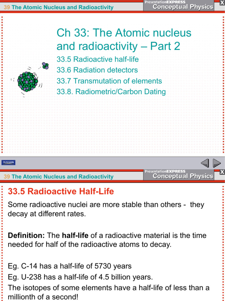 Physics+116+-Nucleus+_+radioactivity-2021 | PDF | Radioactive Decay | Atoms