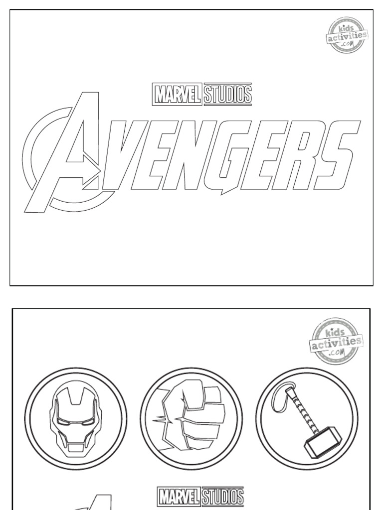 Avengers Coloring Pages | PDF