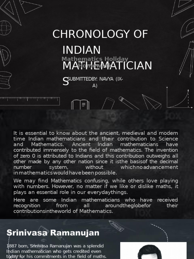 Chronology of Indian Mathematicians | PDF | Mathematics | Astronomy