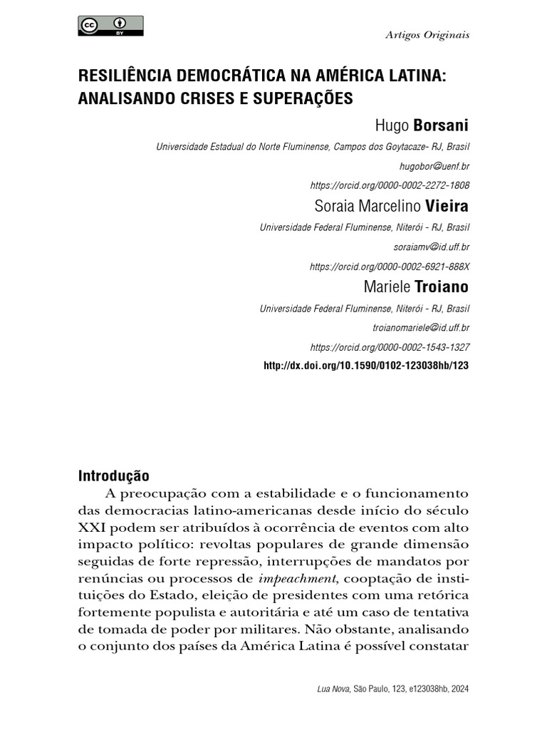 Resiliência Democrática na América Latina | PDF | Democracia ...