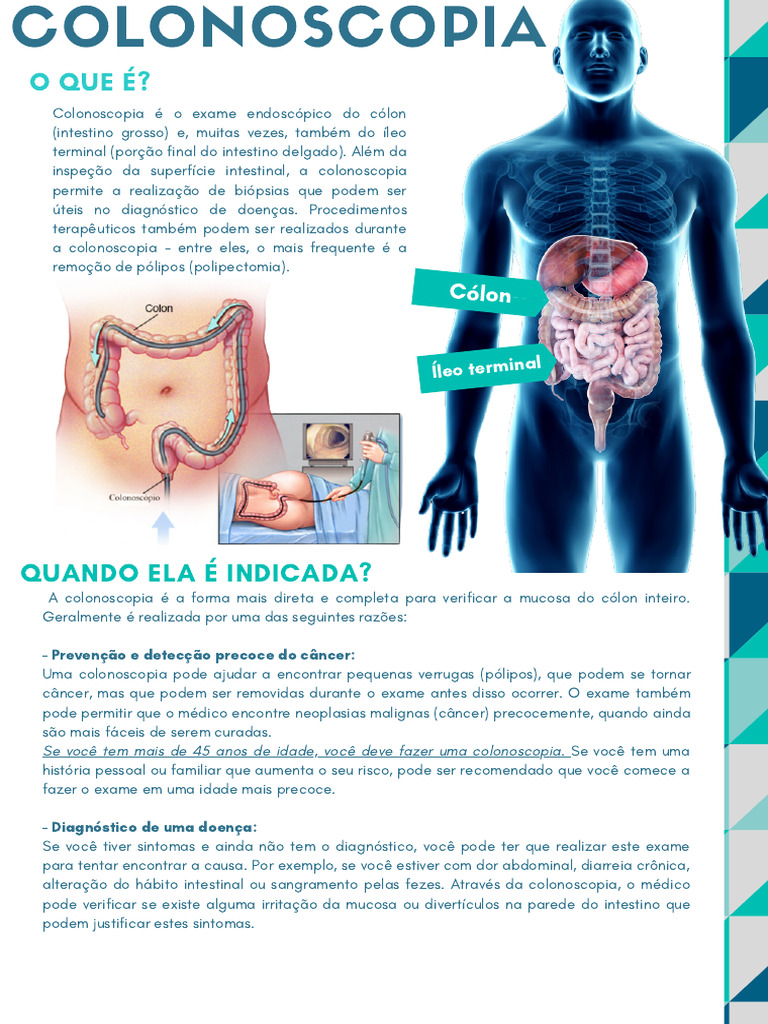 Guia Completo sobre Colonoscopia | PDF | Colonoscopia | Especialidades ...