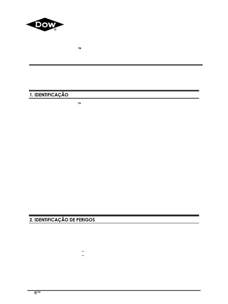 Ficha de Segurança DOWSIL™ 780 | PDF | Solubilidade | Química