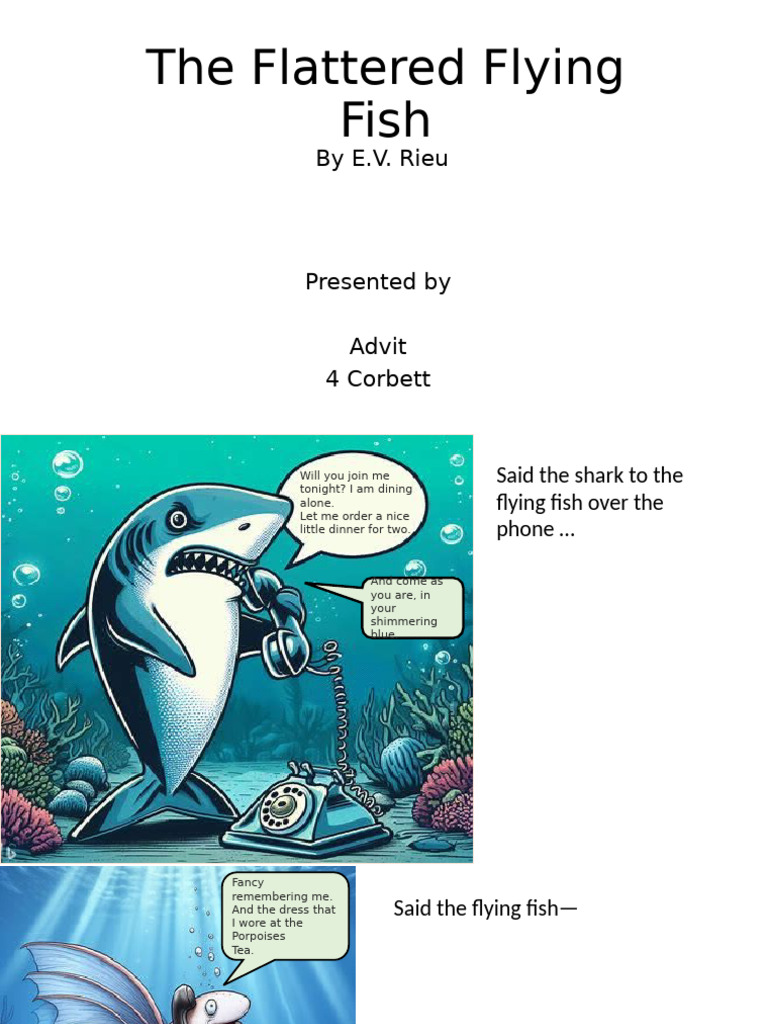 The Flattered Flying Fish Poem | PDF