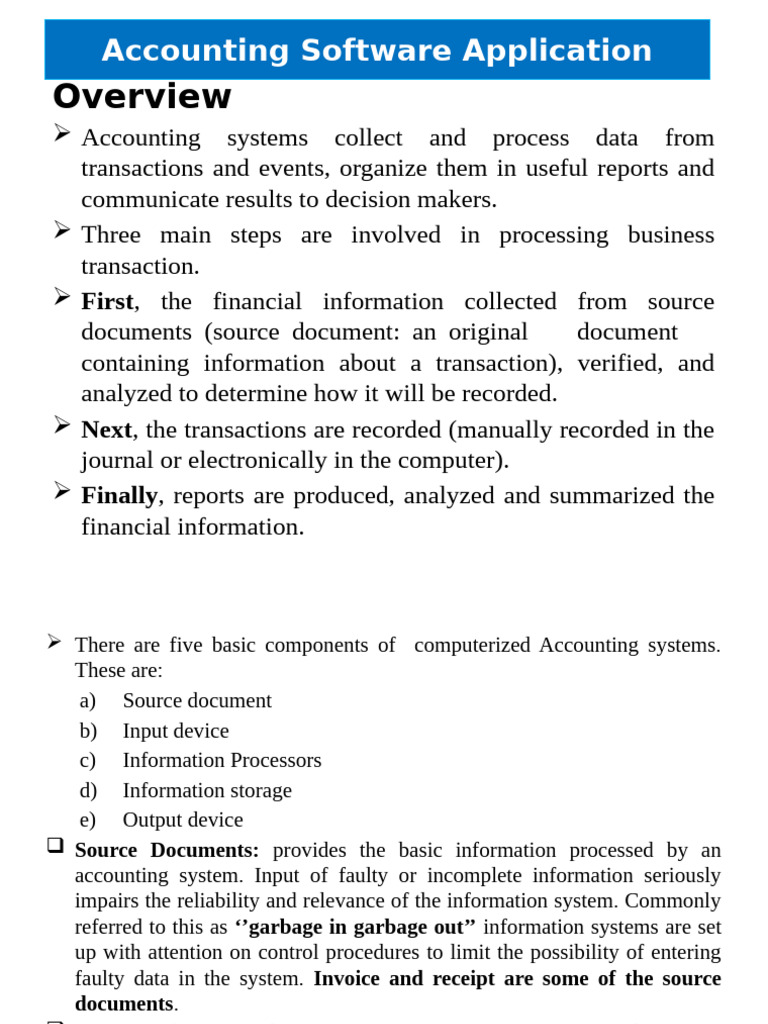Chapter 1 Acc - Software | PDF | Databases | Accounting