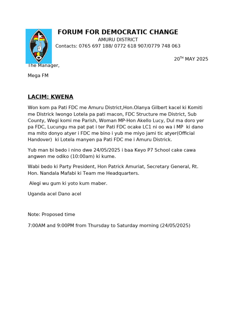 Radio Announcement | PDF