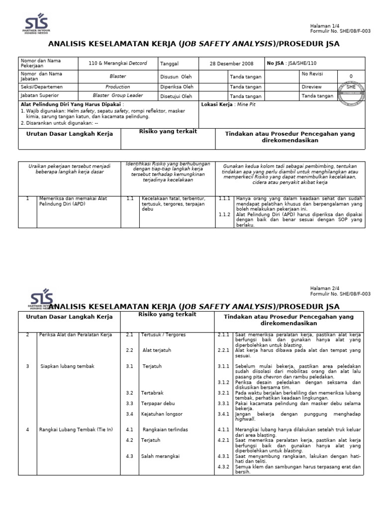 JSA Merangkai Detcord | PDF