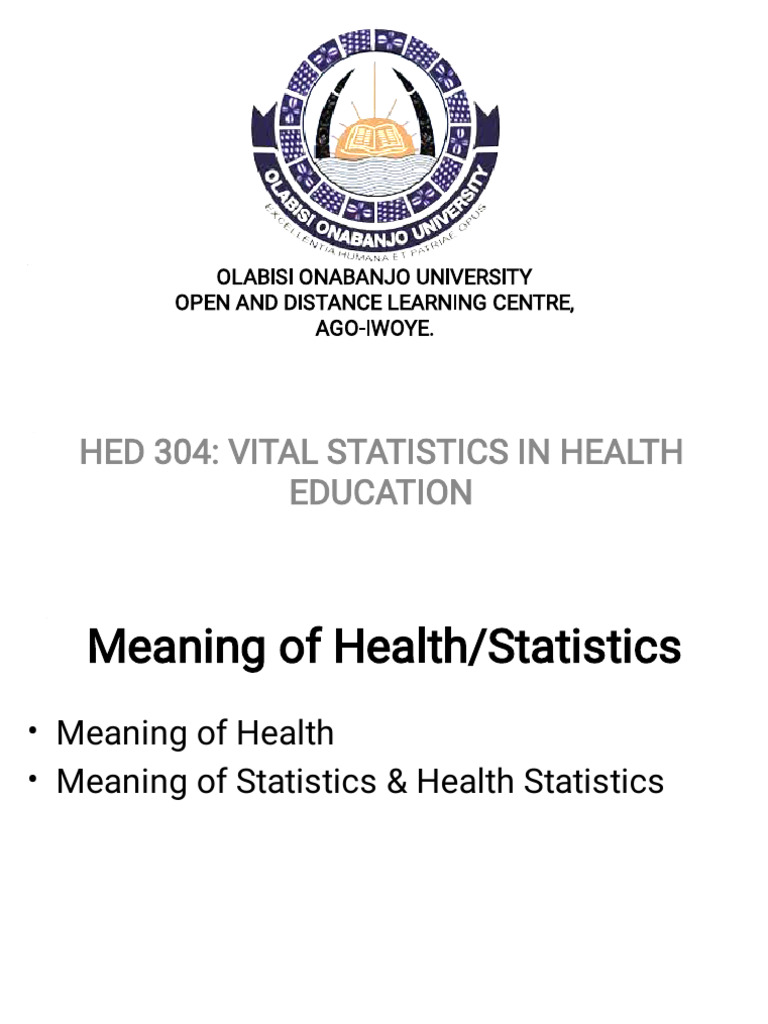 Vital Stat Ppoint Newew | PDF | Level Of Measurement
