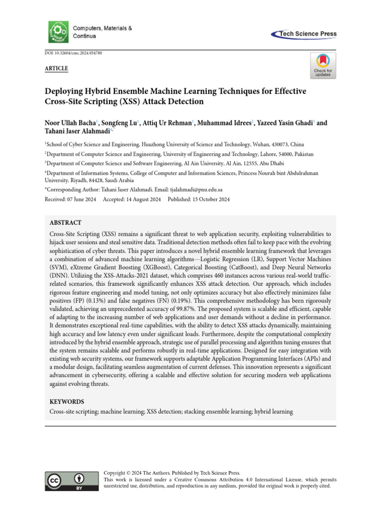 Deploying Hybrid Ensemble Machine Learning Techniques For Effective ...