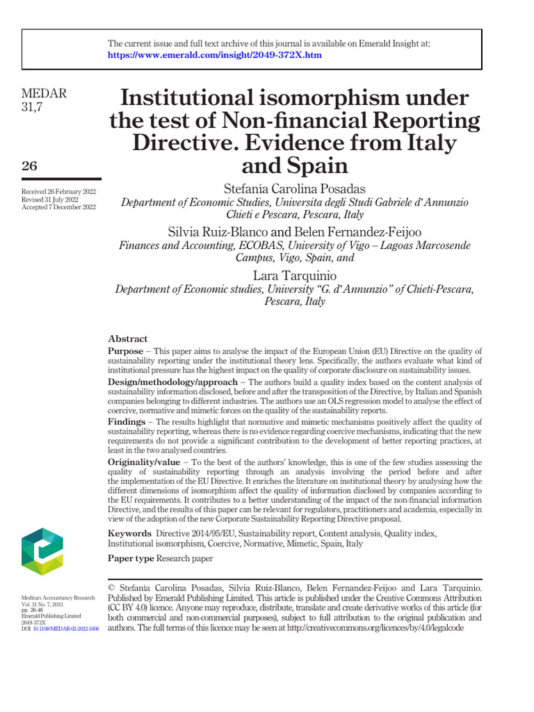 8 Institutional Isomorphismf S | PDF | Corporate Social Responsibility ...