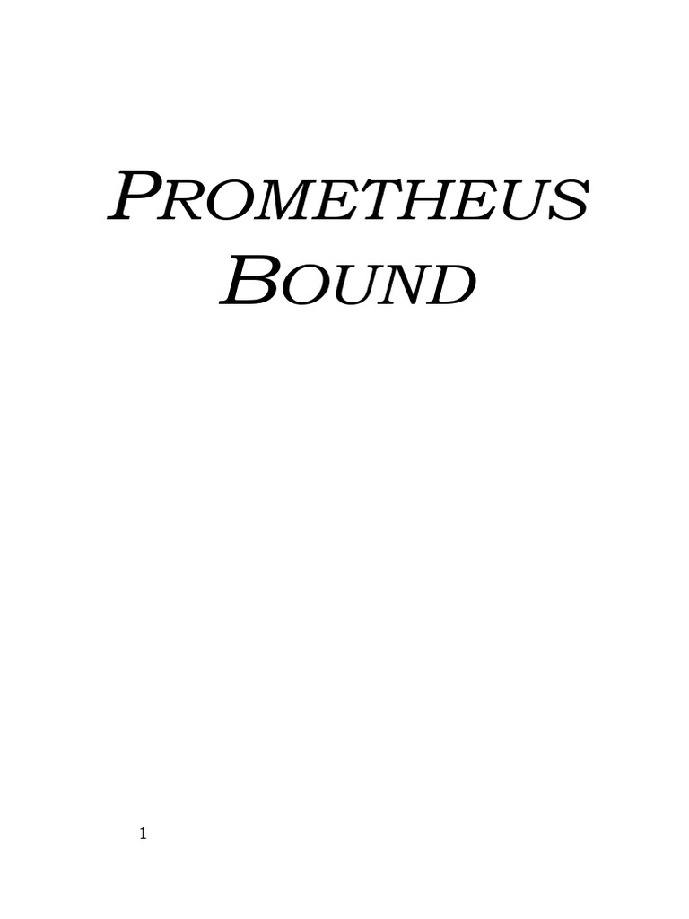 Prometheus Bound | PDF | Prometheus
