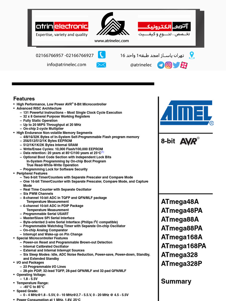 Atmega328p Au | PDF | Microcontroller | Booting