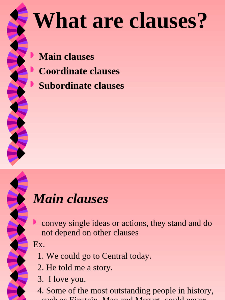 Week 6 Printed - Clauses | PDF | Clause | Adverb