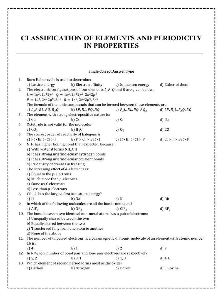Periodic Table | PDF