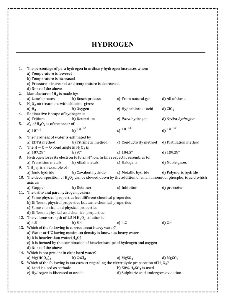 hydrogen | PDF