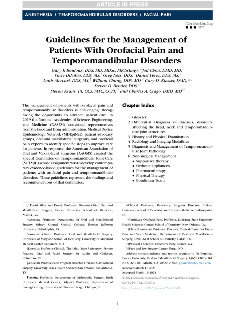 Guidelines For The Management of | PDF | Headache | Migraine