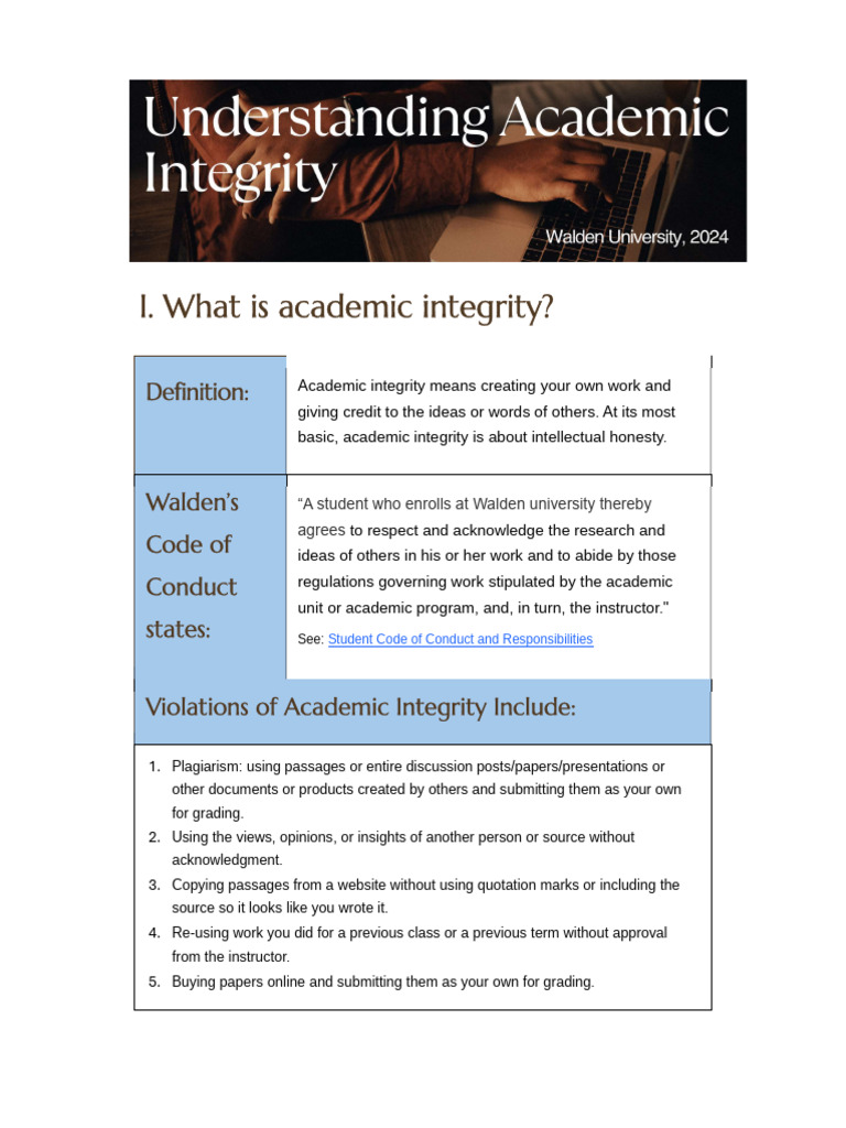 Academic Integrity Resources | PDF | Plagiarism | Academic Integrity