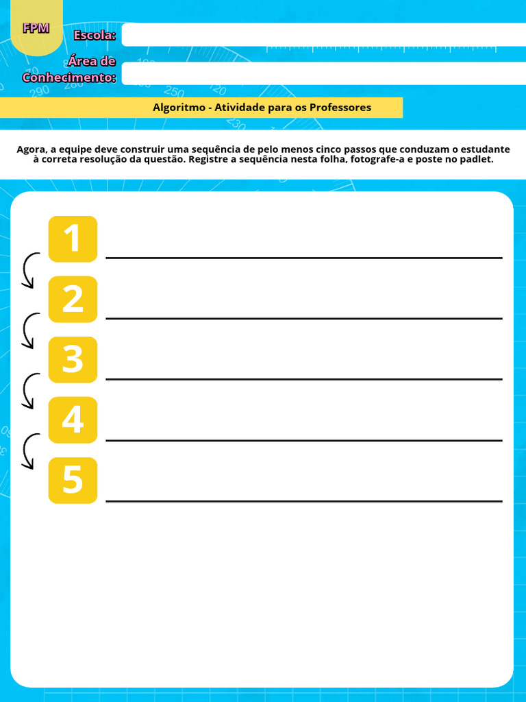 Algoritmo Atividade Para Os Professores Pdf