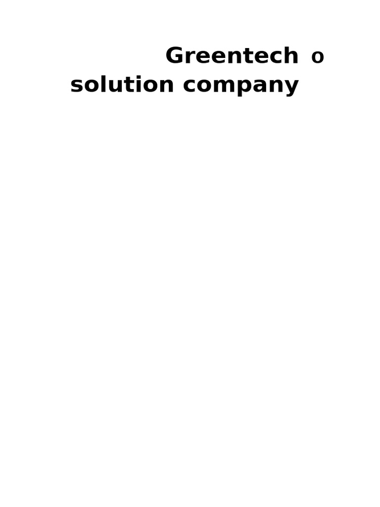 Greentech AIS Solutions for Sustainability | PDF