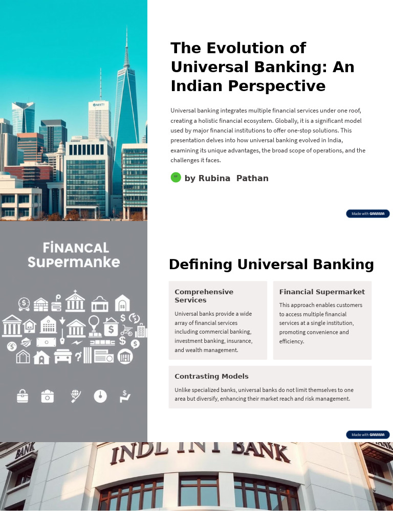 Evolution of Universal Banking in India | PDF | Banks | Financial Services