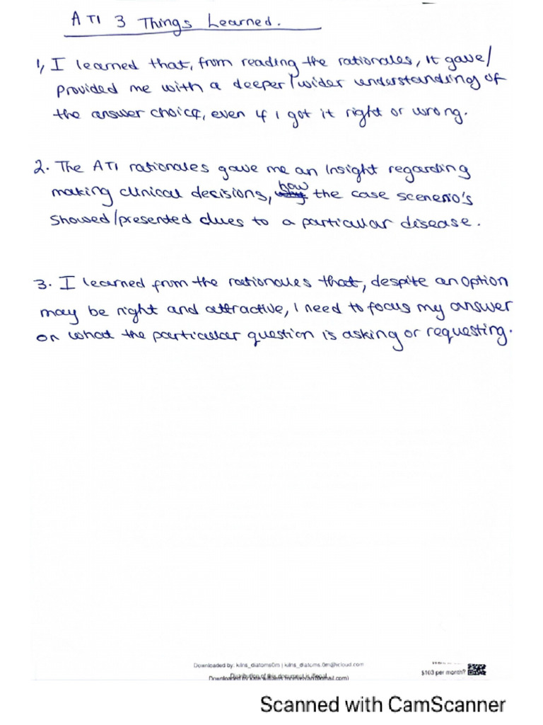 ATI Remediation Critical Points | PDF