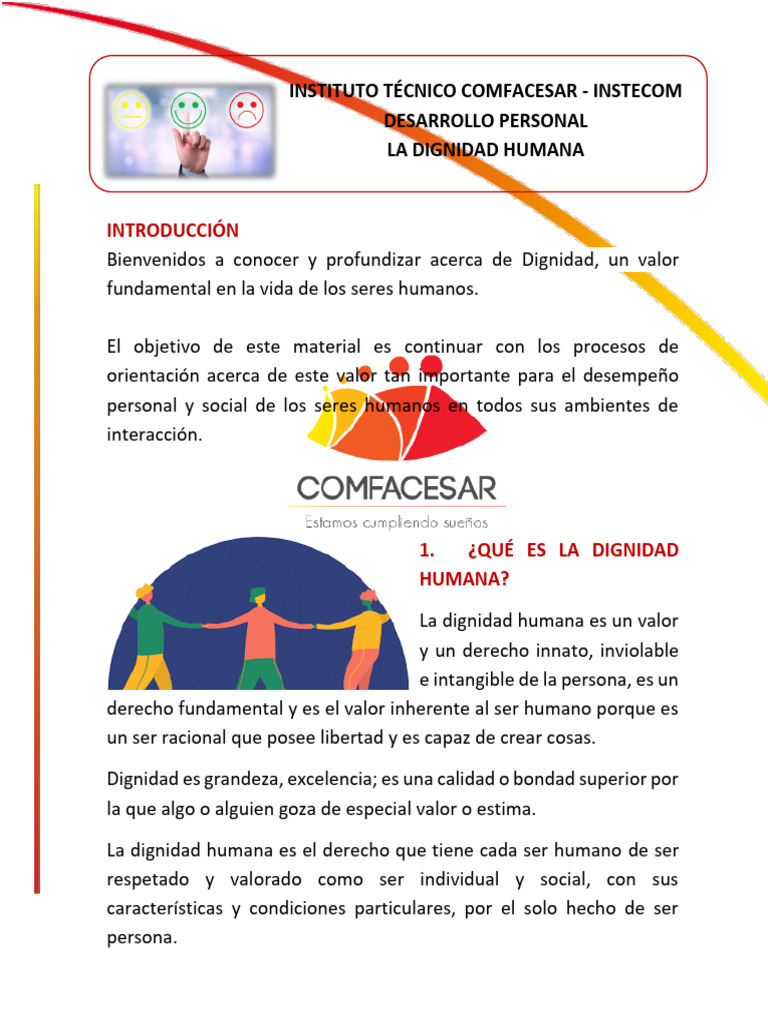 La Importancia de la Dignidad Humana | PDF | Dignidad | Ciencias del ...